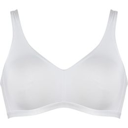 Naturana Damen Minimizer-BH "The Thursday", Gr. 105, wei&szlig;, Obermaterial: 76% Polyamid, 24% Elasthan, unifarben, BHs, ohne B&uuml;gel, breite Tr&auml;ger,