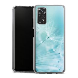 DeinDesign Xiaomi Redmi Note 11 4G Handy Silikon H&uuml;lle Case transparent Handyh&uuml;lle Winter Dandelion Flower Silikon Case