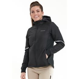 Endurance Damen Laufjacke "Princey", schwarz, Gr. 38, unifarben, 100% Polyester, Jacken, mit einstellbarer Kapuze