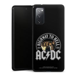 DeinDesign Galaxy S20 FE Handy Silikon H&uuml;lle Case schwarz Handyh&uuml;lle Acdc Official Licensed Product Rock