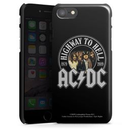 DeinDesign iPhone SE (2020) Handy Premium Case Smartphone Handyh&uuml;lle Schutzh&uuml;lle gl&auml;nzend Acdc Official Licensed Product Rock Premium Case