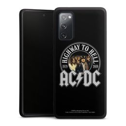 DeinDesign Galaxy S20 FE Handy Premium Silikon H&uuml;lle Handyh&uuml;lle schwarz Case Acdc Official Licensed Product Rock Silikon Premium Case