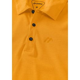 Maier Sports Herren Langarm-Poloshirt "Long Pique Polo M", orange, Gr. XXL, 60% Baumwolle, 40% Polyester, Shirts