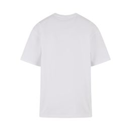 Karl Kani Herren T-Shirt "Karl Kani Woven Signature Kani Heat Tee"wei&szlig;, blau, Gr. S, bedruckt, 100% Baumwolle, Shirts