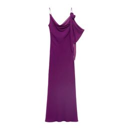 Mango Kleid 'Lotus' Damen Gr&ouml;&szlig;e 40 dunkellila Winterkleid