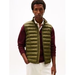 Steppweste Tommy Hilfiger "PACKABLE RECYCLED VEST", Herren, Gr. XL, gr&uuml;n (huntsman gr&uuml;n), Web, Obermaterial: 100% Polyamid, normal h&uuml;ftlang, Westen Steppweste, mit Logostickerei