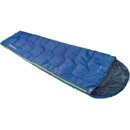 Mumienschlafsack High Peak "Easy Travel", blau (blau, dunkelblau), Schlafs&auml;cke, Herren, B/L: 80cm x 220cm, Rei&szlig;verschluss links, Obermaterial: 100% Polyester. F&uuml;llung: 100% Polyester, PFC frei, L:220cm