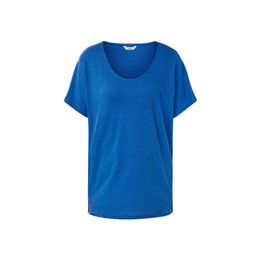 Tchibo - Shirt aus Leinenmix - Damen - Gr. S - blau