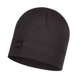 Buff Merino Heavyweight Beanie Solid Bekleidung Unisex schwarz 48.6