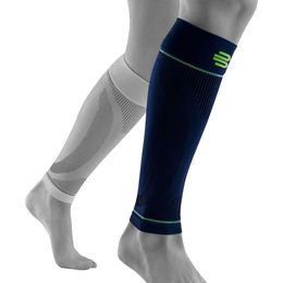 Bauerfeind Sports Compression Sleeves Lower Leg - extra lang Bekleidung Unisex blau S