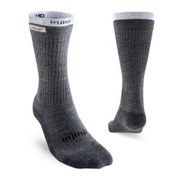 injinji Liner + Hiker Crew Bekleidung Herren grau L