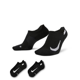 Nike Multiplier No-Show (2 Paar) Bekleidung Unisex schwarz S