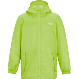 Regatta Pack-It III Kinder Regenjacke gr&uuml;n 128 - Kinderjacken