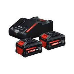 Bosch EXPERT Starter-Set 18V, 2x EXBA 18V-80 + Ladeger&auml;t EXAL18V-160 schwarz, 2x Li-Ionen Akku 8Ah, AMPShare Alliance