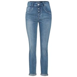 Gina Damen Slim-Jeans mit Used-Waschung