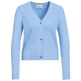 Gina Damen Strickjacke unifarben