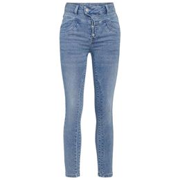 Gina Damen Jeggings mit Used-Waschung
