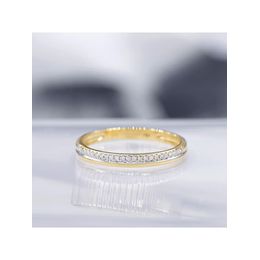 CARATELLI Gold-Ring "Supr&ecirc;me" mit Diamanten - 80% | Gr&ouml;&szlig;e 52 | Schmuck