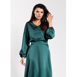 Awama Bluse in T&uuml;rkis - 68% | Gr&ouml;&szlig;e L | Damen-blusen