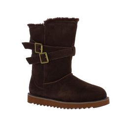 Gooce Leder-Winterstiefel "Huntspill Waterproof" in Dunkelbraun - 50% | Gr&ouml;&szlig;e 40 | Damen-stiefel