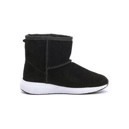 NICEBAY Leder-Winterboots "Boop" in Schwarz - 76% | Gr&ouml;&szlig;e 38 | Damen-stiefel