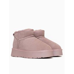 Gooce Leder-Winterboots "Mindy" in Rosa - 56% | Gr&ouml;&szlig;e 37 | Damen-stiefel