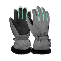 Reusch Funktionsfingerhandschuhe "Stella" in Grau - 51% | Gr&ouml;&szlig;e 5 | Kinderhandschuhe