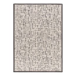 Moma Kurzflor-Teppich ''Retro'' in Creme/ Schwarz - 56% | Gr&ouml;&szlig;e 80x150 cm |