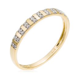 DIAMANTA Gold-Ring "Lin&eacute;a" mit Diamanten - 71% | Gr&ouml;&szlig;e 54 | Schmuck