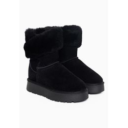 Gooce Leder-Winterboots "Beverly" in Schwarz - 55% | Gr&ouml;&szlig;e 38 | Damen-stiefel