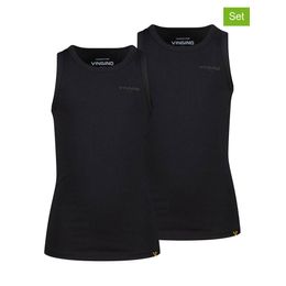 Vingino 2er Set: Tops in Schwarz - 40% | Gr&ouml;&szlig;e 134/140 | Kinder-oberteile