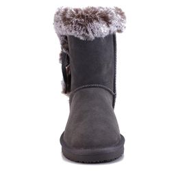 Gooce Leder-Winterstiefel "Alissa" in Grau - 58% | Gr&ouml;&szlig;e 39 | Damen-stiefel