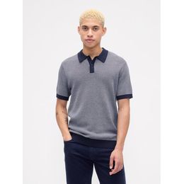 GAP Poloshirt in Grau/ Dunkelblau - 48% | Gr&ouml;&szlig;e M | Herren-plussize