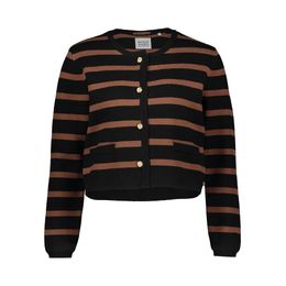 Scotch & Soda Scotch & Soda Cardigan in Schwarz/ Hellbraun - 62% | Gr&ouml;&szlig;e XL | Damen-pullover-cardigans