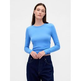 GAP Longsleeve in Blau - 51% | Gr&ouml;&szlig;e S | Damen-tops