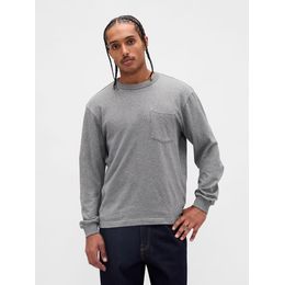 GAP Longsleeve in Grau - 57% | Gr&ouml;&szlig;e XL | Herrenshirts