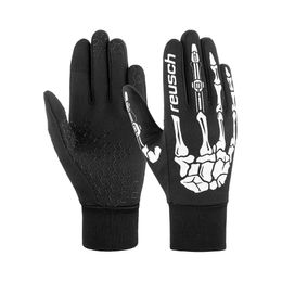 Reusch Funktionshandschuhe "Ashton" in Schwarz/ Wei&szlig; - 36% | Gr&ouml;&szlig;e 4 | Kinderhandschuhe