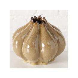 Boltze Vase "Aurelia" in Hellbraun - (H)12,3 x &Oslash; 15,5 cm - 16% | Kerzen-vasen