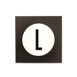 Design Letters Wandhaken "L" in Schwarz - (B)9 x (H)14 cm - 85% | Garderoben