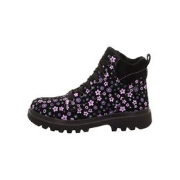 Superfit Leder-Winterboots "Abby Nova" in Schwarz/ Lila - 41% | Gr&ouml;&szlig;e 35 | Kinderstiefel