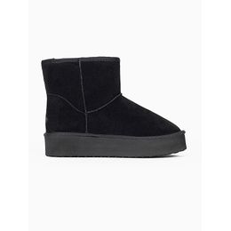 NICEBAY Leder-Winterboots "Gravelly" in Schwarz - 75% | Gr&ouml;&szlig;e 41 | Damen-stiefel