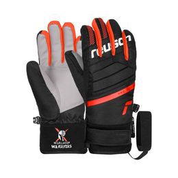 Reusch Funktionsfingerhandschuhe "Warrior R-TEX XT" in Schwarz/ Orange - 46% | Gr&ouml;&szlig;e 4 | Kinderhandschuhe