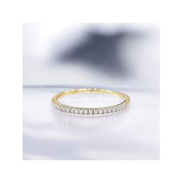 DIAMOND & CO Gold-Ring "Alliance D&eacute;lice" mit Diamanten - 70% | Gr&ouml;&szlig;e 58 | Schmuck