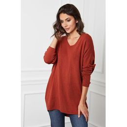 Jos&eacute;fine Pullover "Beder" in Rotbraun - 68% | Gr&ouml;&szlig;e L | Damen-pullover-cardigans