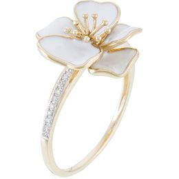DIAMANTA Gold-Ring "Orchid&eacute;e" mit Diamanten - 77% | Gr&ouml;&szlig;e 60 | Schmuck
