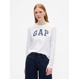 GAP Longsleeve in Wei&szlig; - 52% | Gr&ouml;&szlig;e XS | Damen-tops