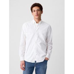 GAP Hemd - Slim fit - in Wei&szlig; - 58% | Gr&ouml;&szlig;e L | Herren-plussize