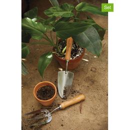 Gentleman's Hardware Gentlemen's Hardware 2tlg. Gartenset "Fork & Trowel" in Silber/ Hellbraun - 39% | Gartendekoration
