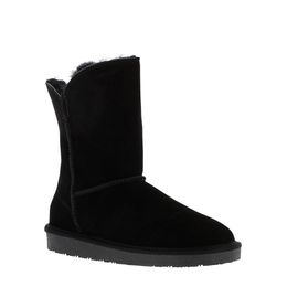 Gooce Leder-Winterstiefel "Breezy" in Schwarz - 54% | Gr&ouml;&szlig;e 41 | Damen-stiefel