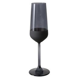 Boltze Sektglas "Moluna" in Schwarz - (H)22,5 cm - 46% | Gedeckter-tisch